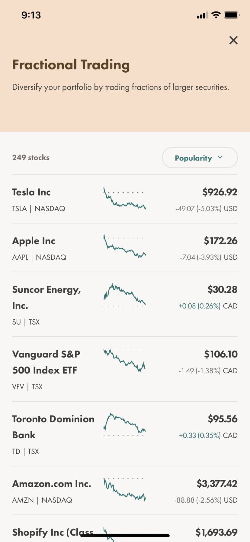 How to buy Fractional Shares on Wealthsimple Trade? - Learn Investing